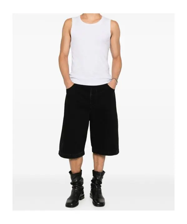 ENTIRE STUDIOS Elasticated-waistband Denim Shorts