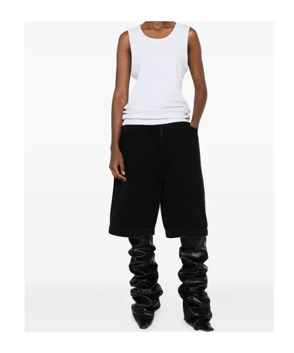 ENTIRE STUDIOS Elasticated-waistband Denim Shorts