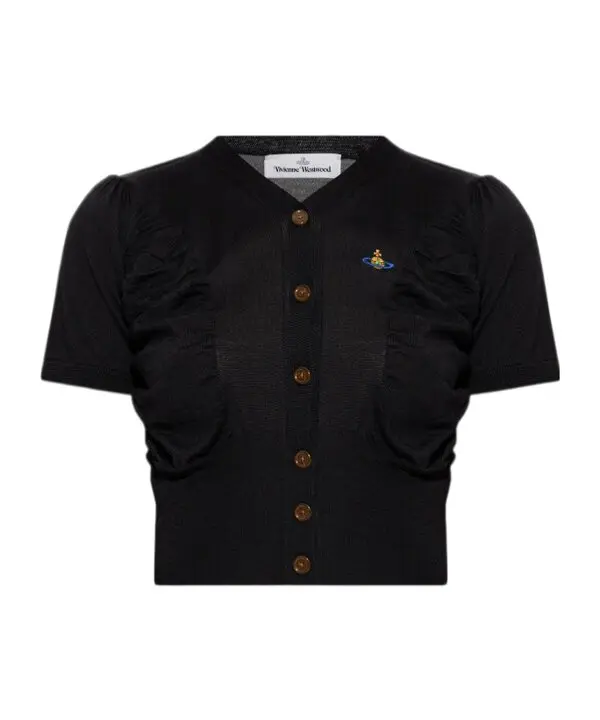 VIVIENNE WESTWOOD Short-sleeved Cardigan - Black