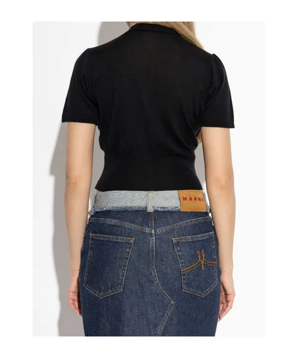 VIVIENNE WESTWOOD Short-sleeved Cardigan - Black
