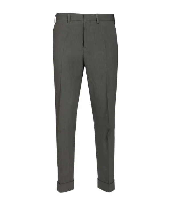 Dries Van Noten Philip Cuffed Tailored Pants - Grey