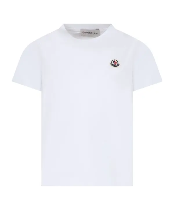 Moncler Logo Patch Crewneck T-shirt - Optical White