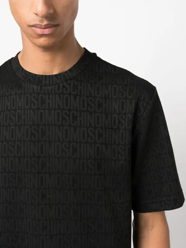 Moschino Jacquard Logo-motif T-shirt