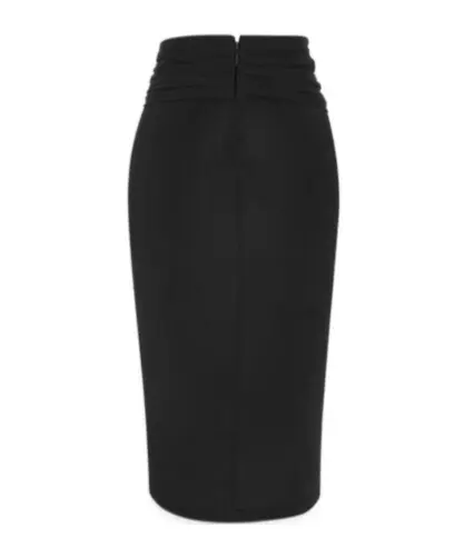 Saint Laurent Draped Pencil Skirt