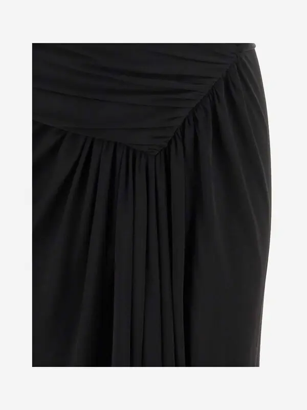 Saint Laurent Draped Pencil Skirt