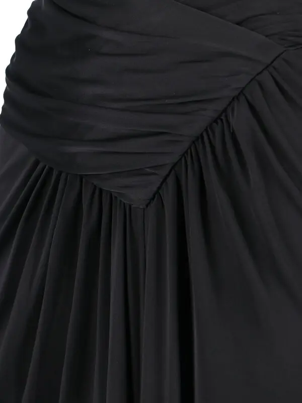 Saint Laurent Draped Pencil Skirt