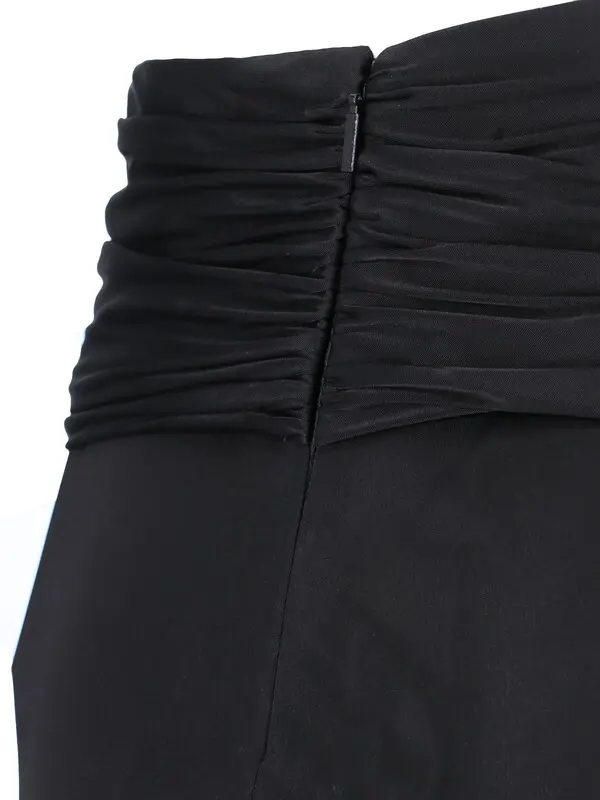 Saint Laurent Draped Pencil Skirt