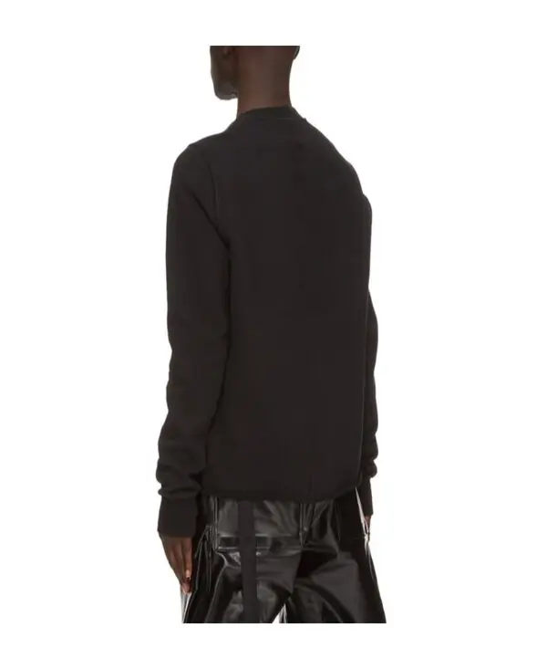 Rick Owens Logo-patch Cotton Sweatshirt - Black