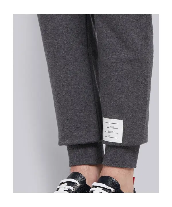 Thom Browne 4-bar Drawstring Pants - Dark Gray