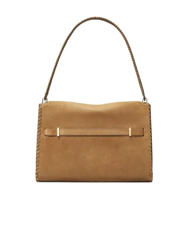 Tory Burch Large Lee Radziwill Shoulder Bag - Brown