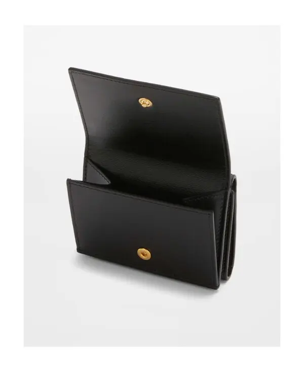 JIL SANDER Logo Detailed Tri-fold Wallet - Black
