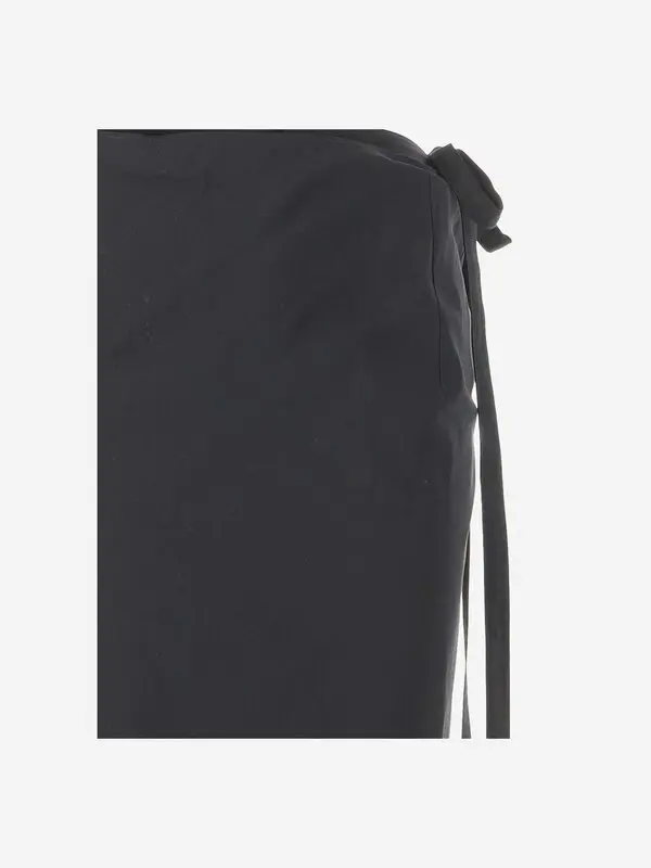 THE ROW Maxi Apron Skirt With Long Waist Straps