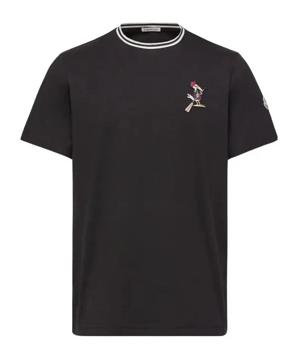 Moncler Monduck Logo Patch T-shirt - Black