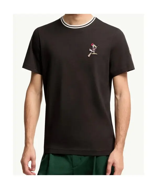 Moncler Monduck Logo Patch T-shirt - Black