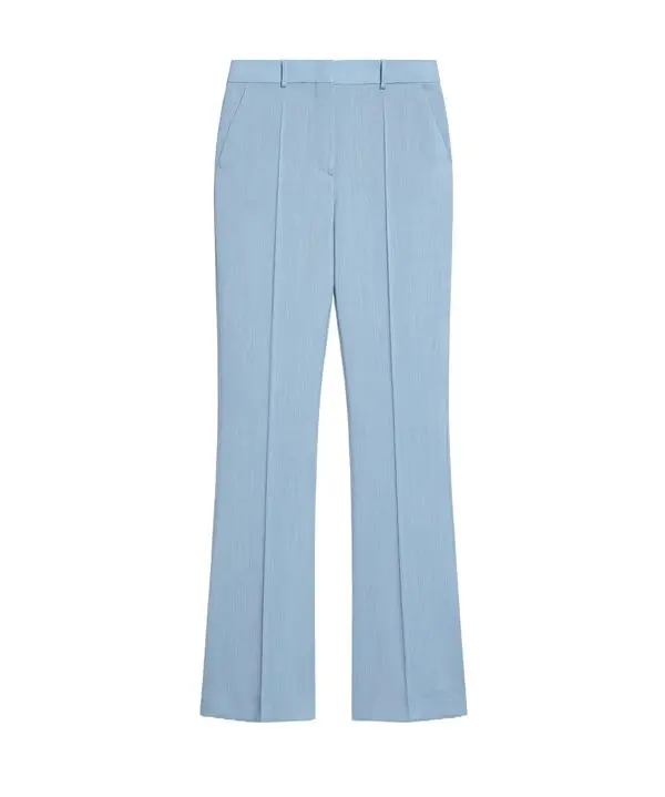 Sportmax Tailored Cut Flared Trousers - Sky-blue