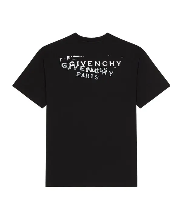 Givenchy Logo Printed Crewneck T-shirt - Black