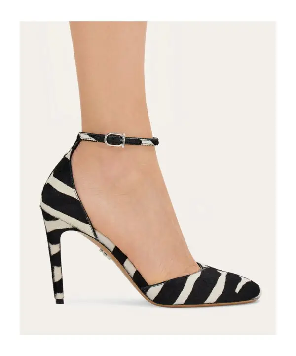 FERRAGAMO Zebra Stripe Stiletto Pumps