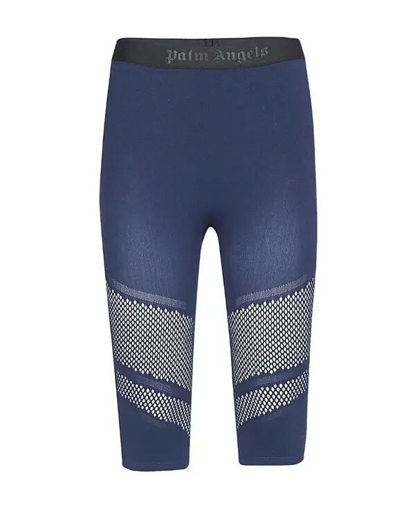 Palm Angels Slim-fit Mesh Detail Biker Shorts
