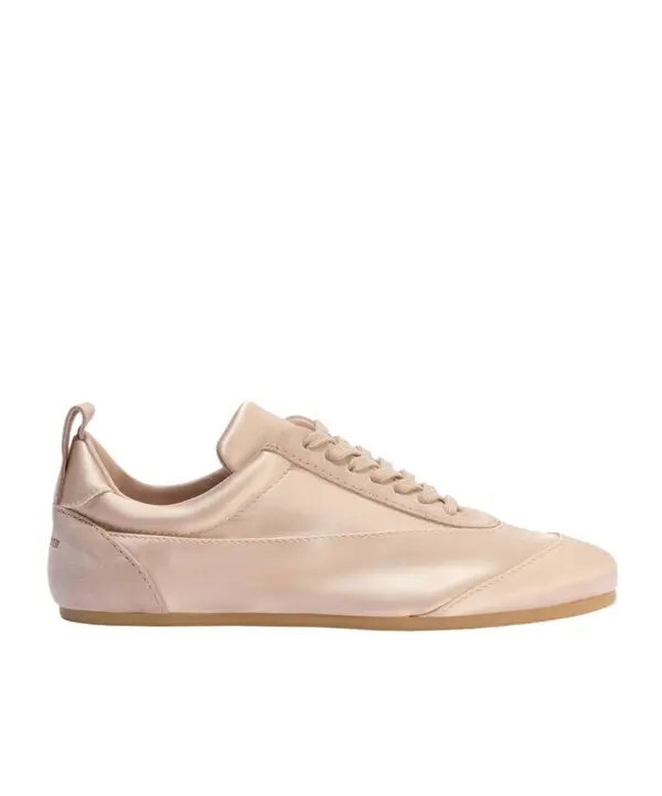 JIL SANDER Etage Satin Lace-up Sneakers - Rose