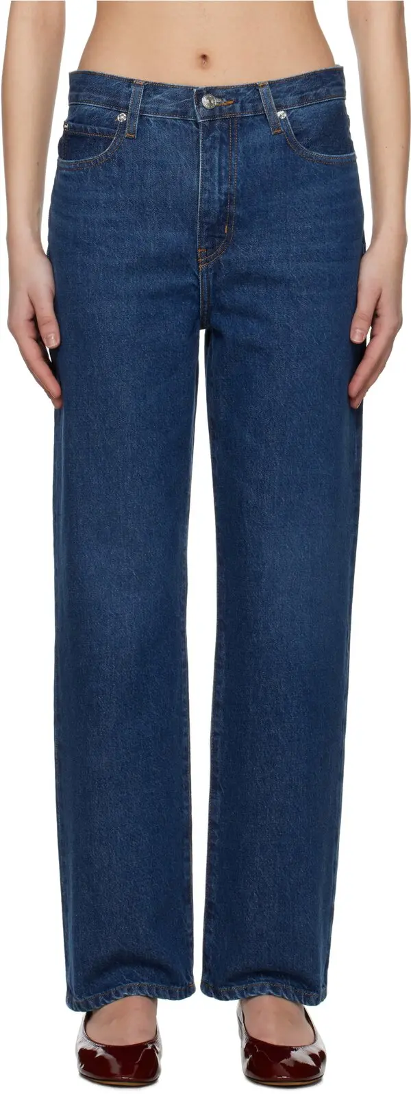FRAME Le Jane Ankle Jeans In Dark Wash