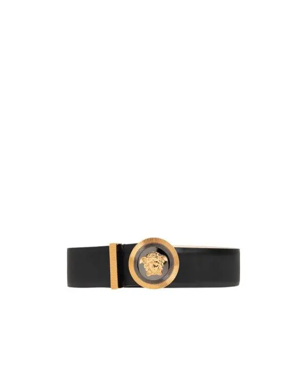 Versace Medusa Buckle Belt - Black