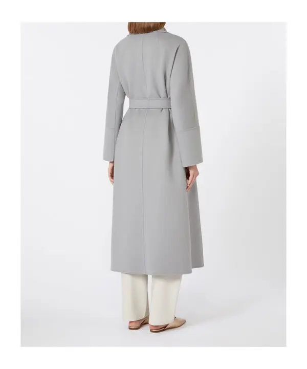 Max Mara Long Wool Belted Coat - Avio