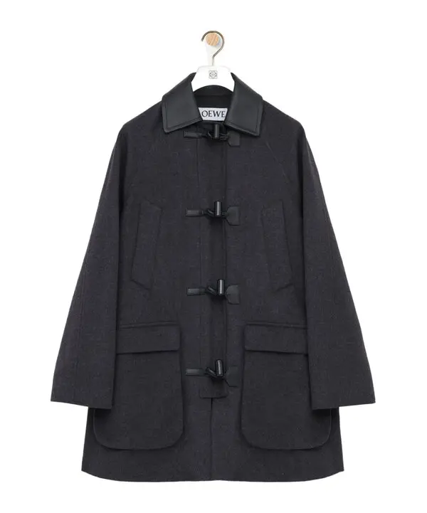 Loewe Manteau En Laine Et Cachemire - Charcoal Mixed Color