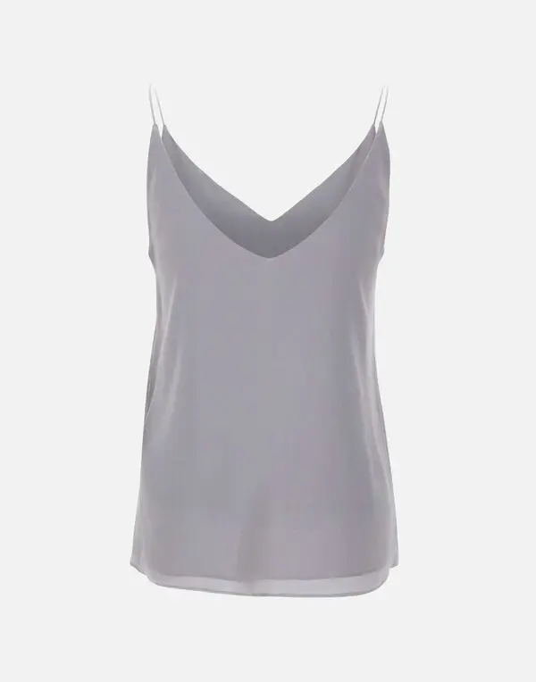 Eleventy V-neck Camisole Top - Gray