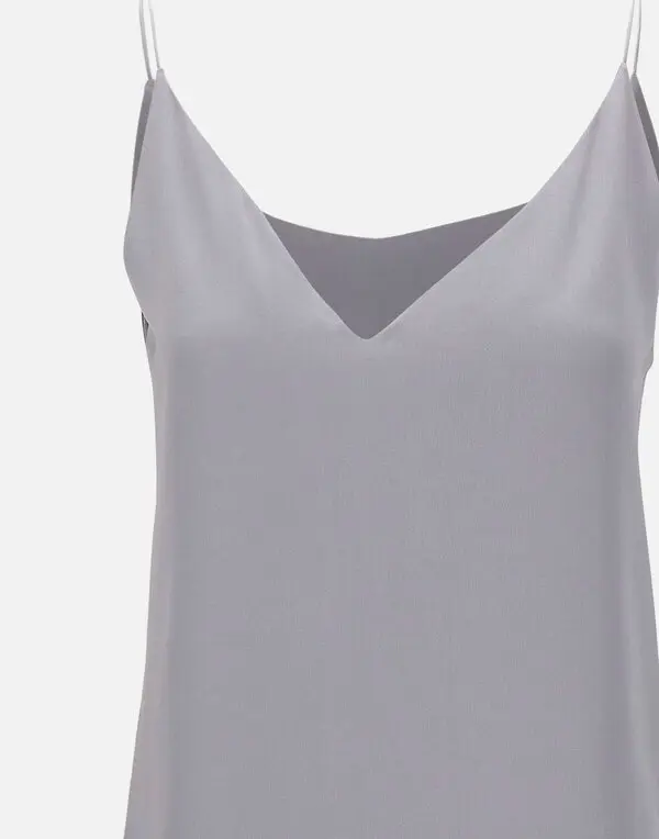 Eleventy V-neck Camisole Top - Gray