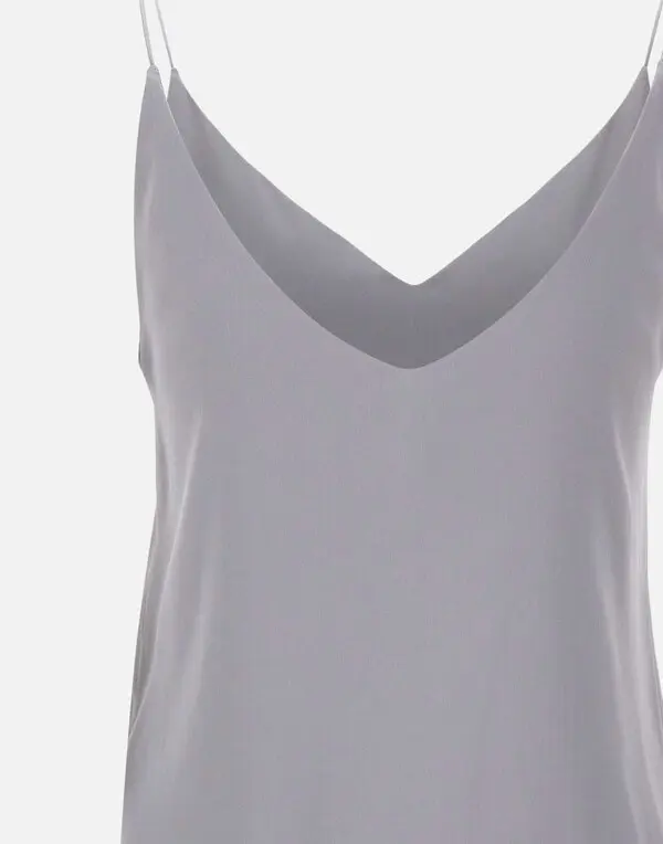 Eleventy V-neck Camisole Top - Gray