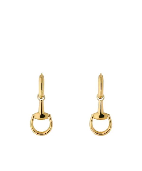 Gucci Horsebit 18k Earrings - Yellow
