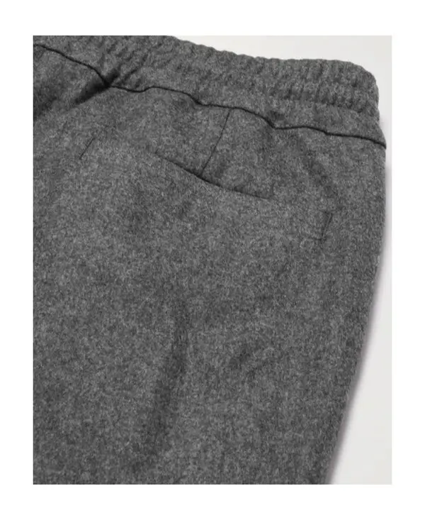 Brunello Cucinelli Pleated Drawstring Trousers - Black