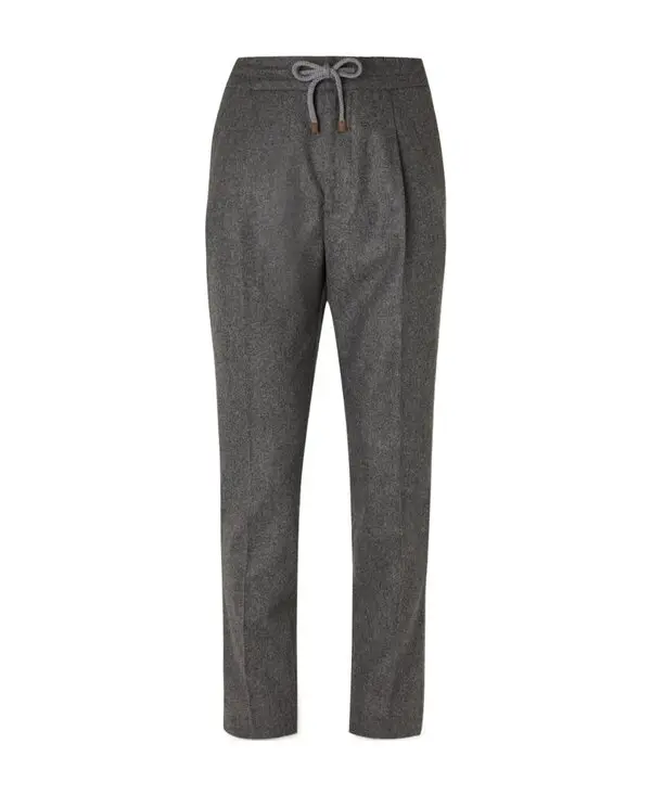Brunello Cucinelli Drawstring Trousers - Gray