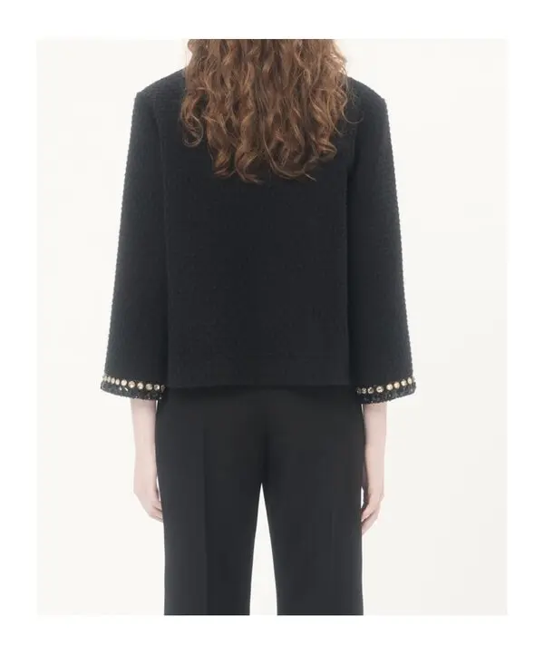 Valentino Garavani Embroidered Canestrello Tweed Jacket