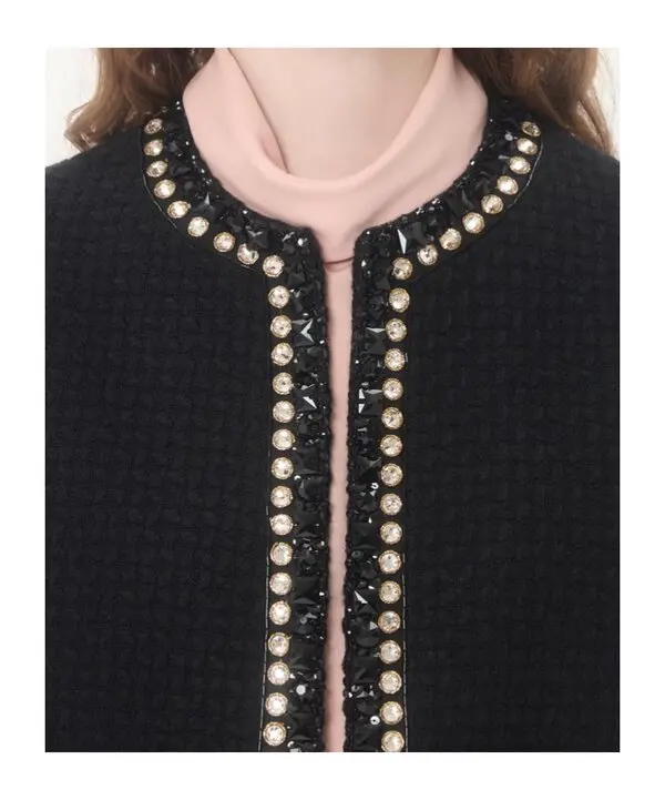 Valentino Garavani Embroidered Canestrello Tweed Jacket