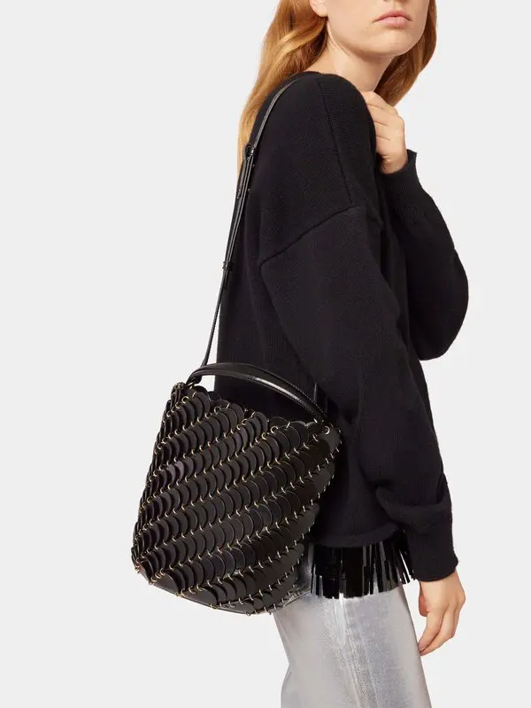 Rabanne Disc Detailed Bucket Bag
