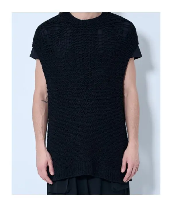 Yohji Yamamoto Open Knit Sleeveless Vest
