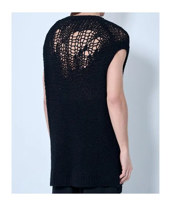 Yohji Yamamoto Open Knit Sleeveless Vest