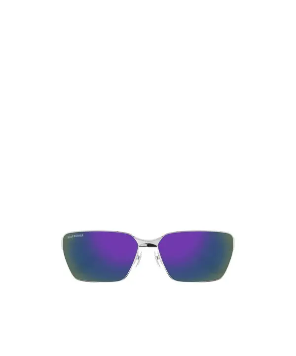 Balenciaga Rectangle Rimless Sunglasses - Silver