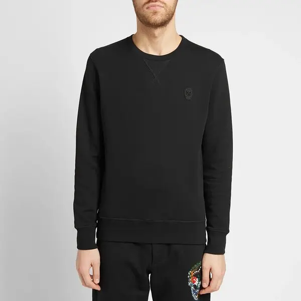 Alexander McQueen Round Neck Long Sleeve Sweater