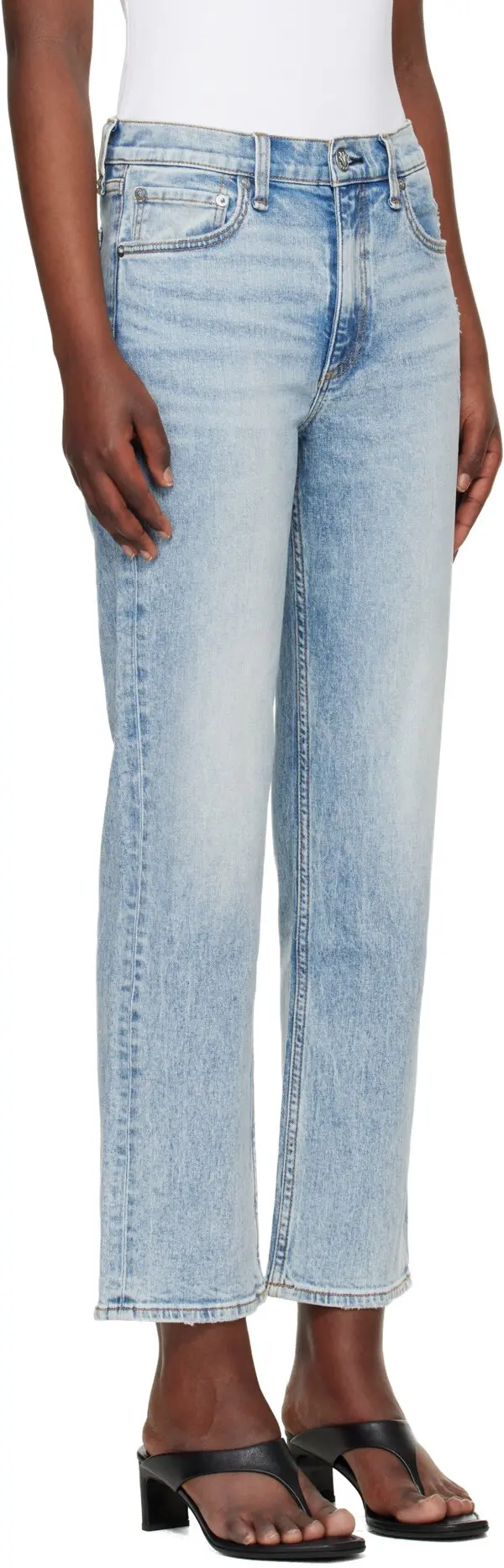 RAG  BONE Rag & Bone Harlow Ankle Straight Jeans