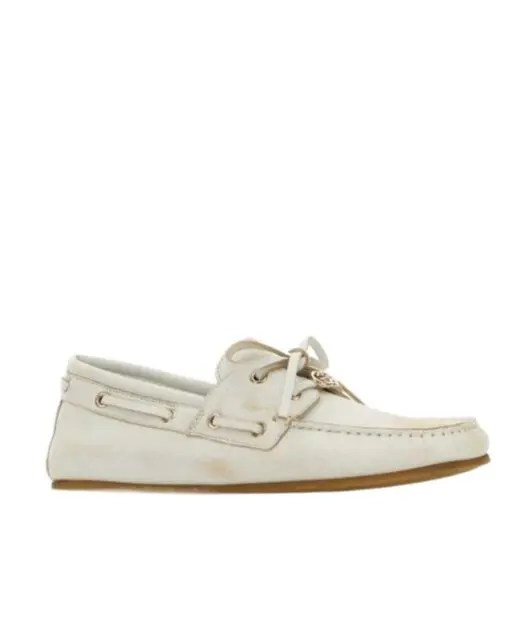 Gucci Washed Effect Boat Shoes