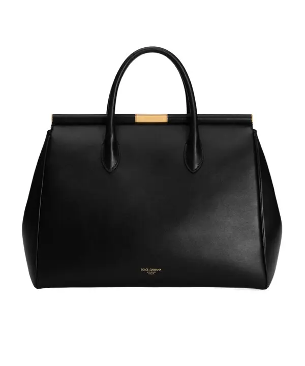 Dolce & Gabbana Marlene Handbag With Turn-lock Fastening - Black
