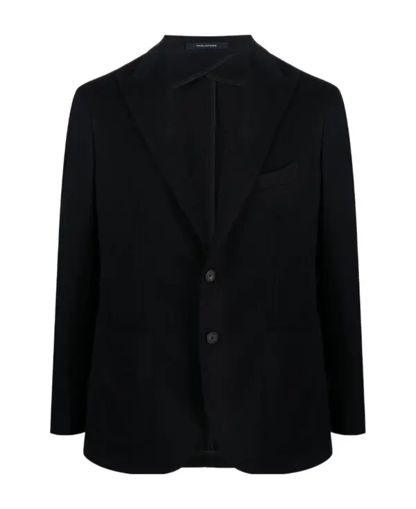 Tagliatore Single-breasted Virgin Wool-blend Blazer - Black