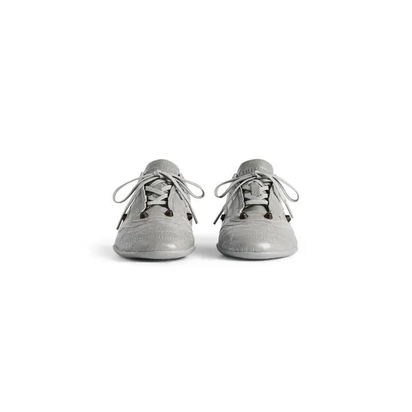 Balenciaga City Lace-up Sneakers With Brass Rivets - Grey