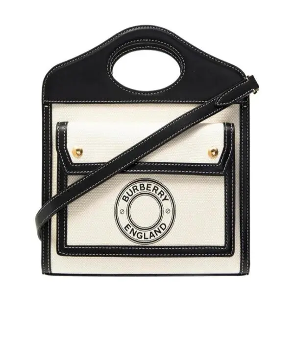 Burberry Mini Logo Stamp Tote Bag