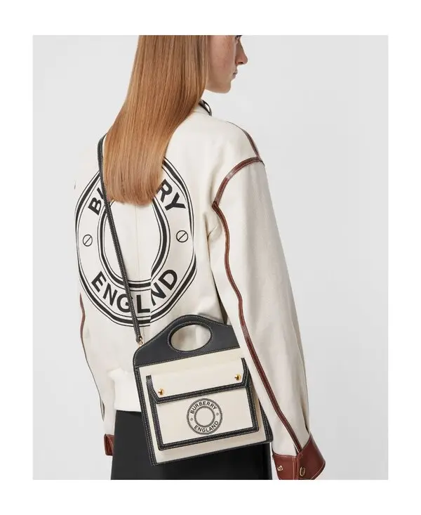 Burberry Mini Logo Stamp Tote Bag