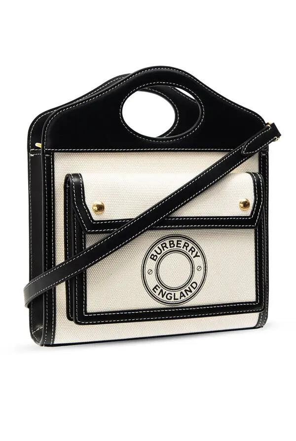 Burberry Mini Logo Stamp Tote Bag