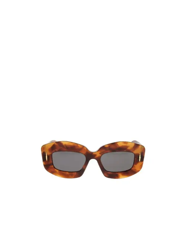 Loewe Rectangle Frame Sunglasses - Red