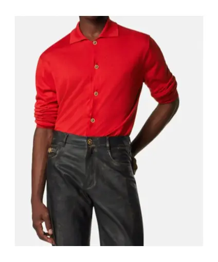 Versace Collared Button-up Cardigan
